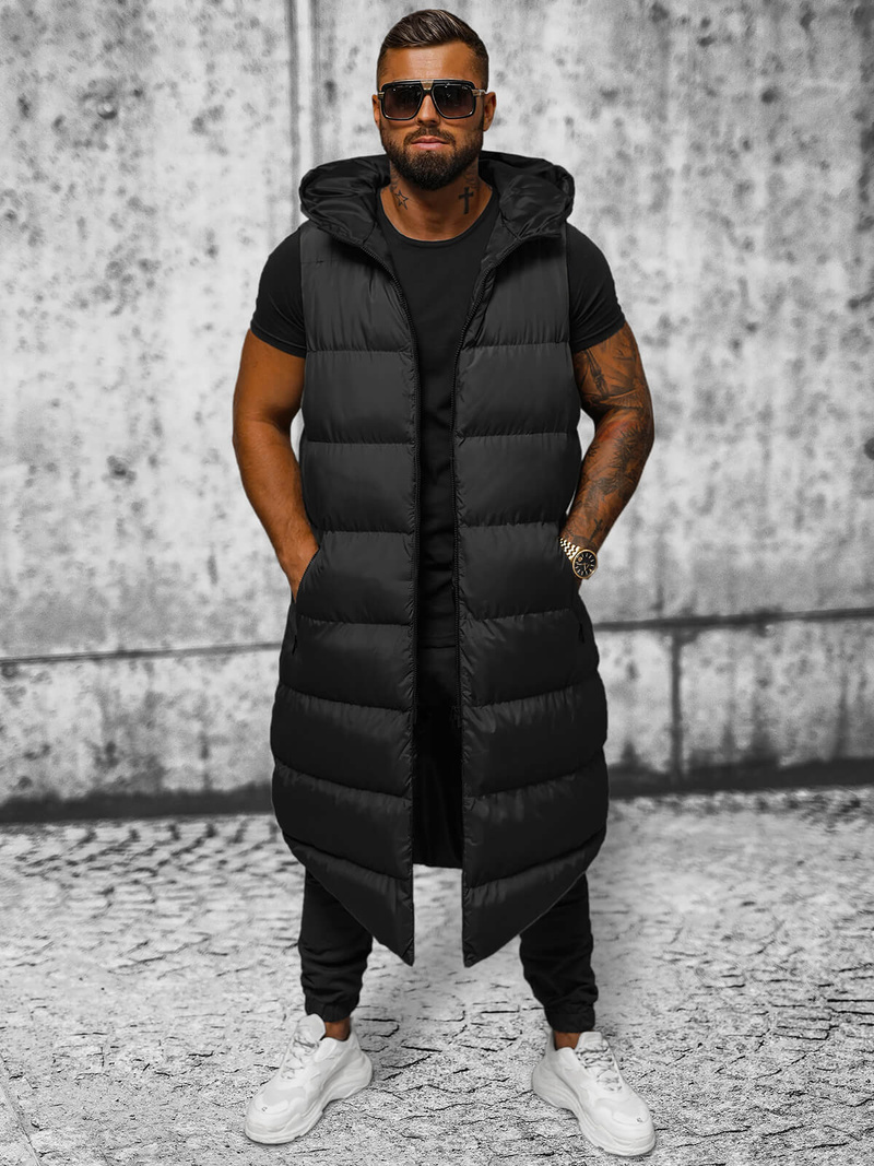 Pánská Vesta Černá OZONEE O/M3203Z | OZONEE.CZ