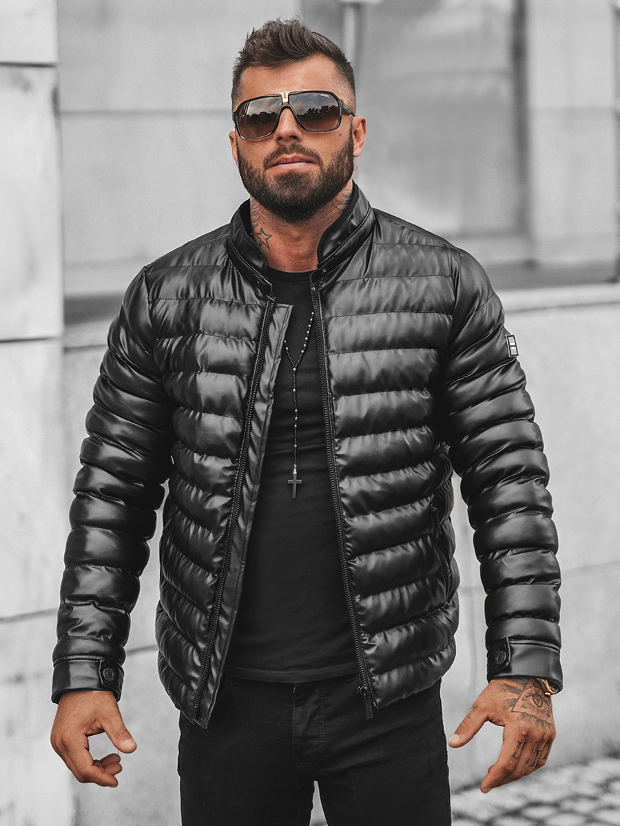 Pánská Bunda Černá OZONEE O/9026Z | OZONEE.CZ