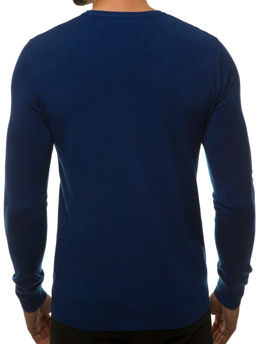 Pánský Svetr tmavě Modrý OZONEE TMK/YY03/4 | OZONEE.CZ